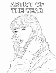 Free Taylor Swift Coloring Pages