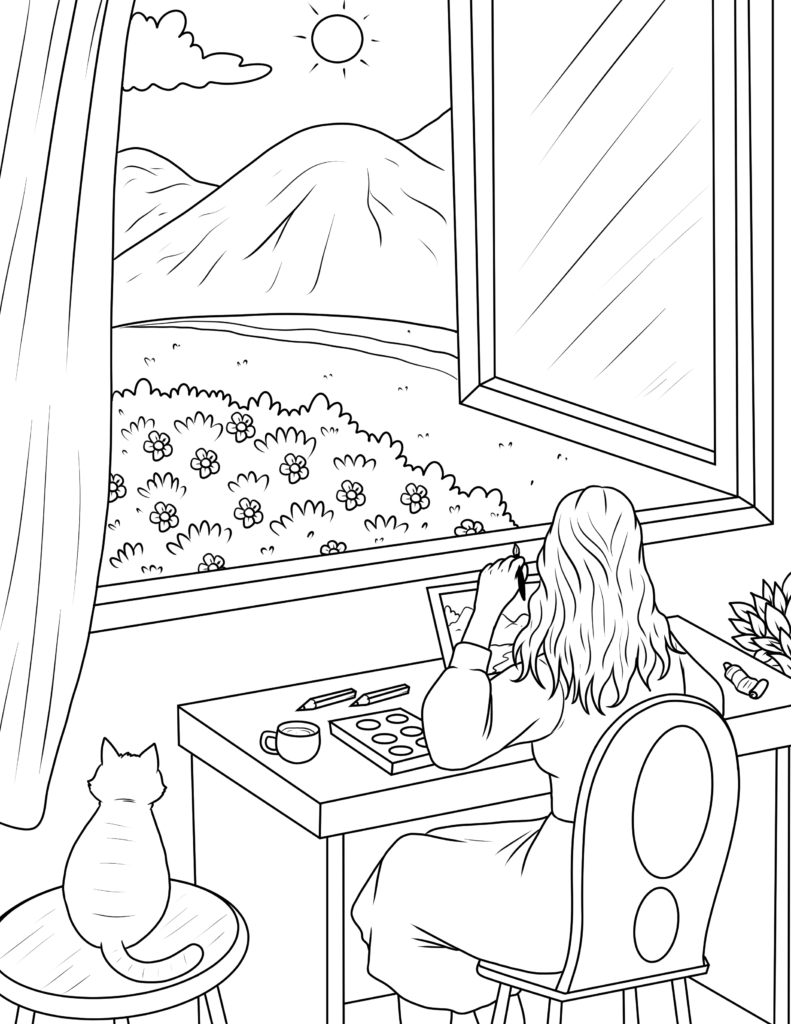 Free cozy Coloring Pages