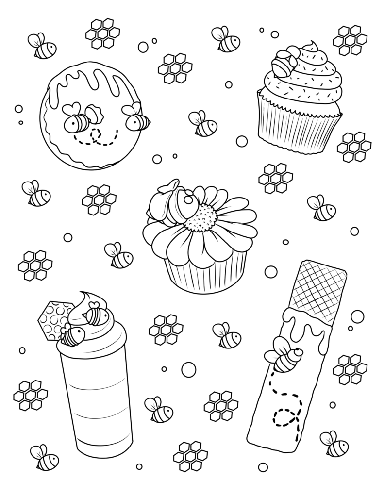 Free dessert Coloring Pages