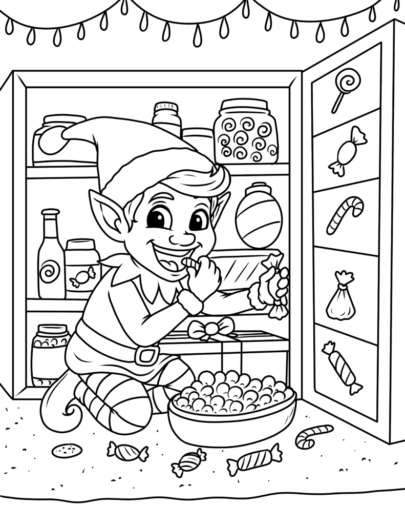 Free elf Coloring Pages