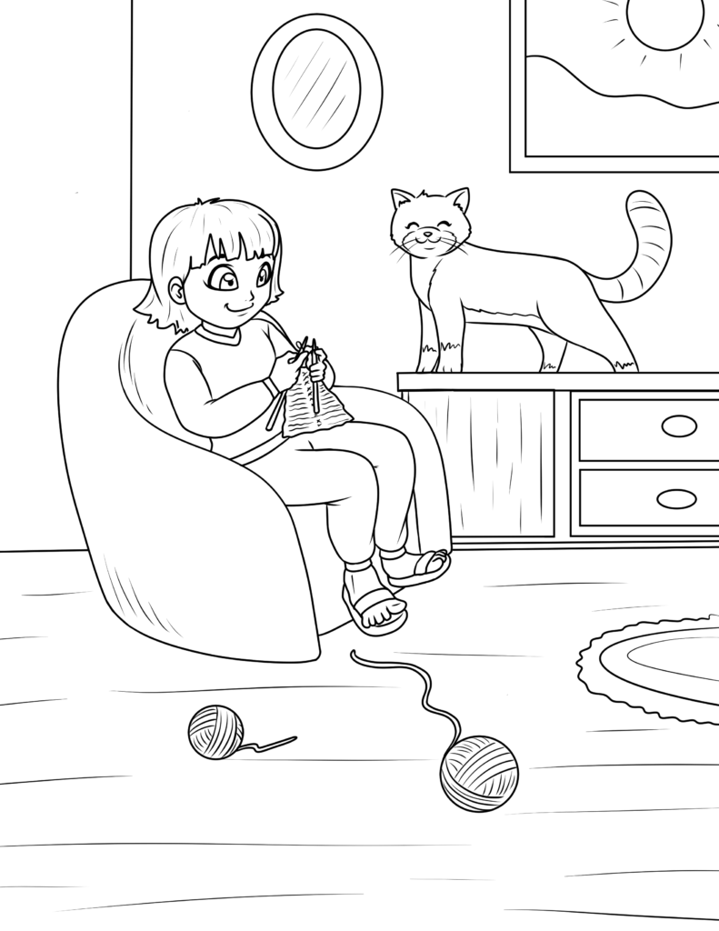 Free girl hobby Coloring Pages