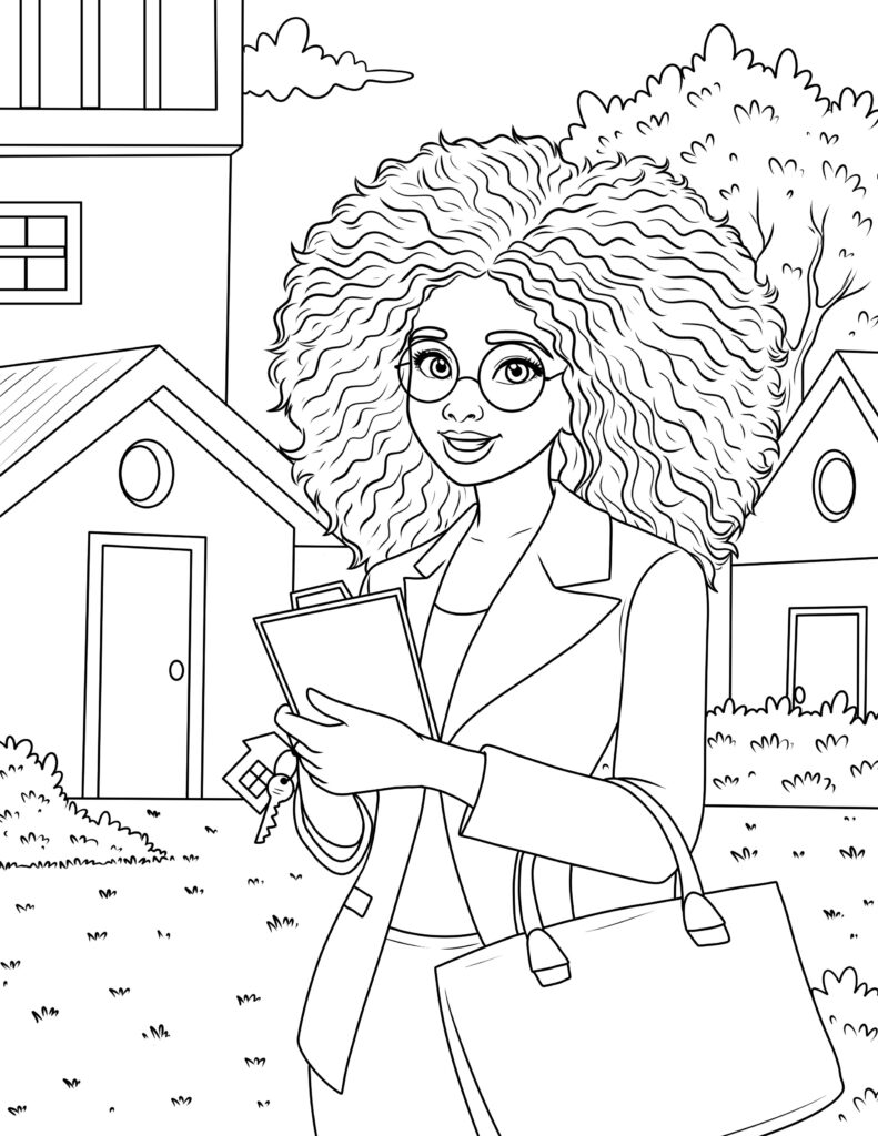 Free girl jobs Coloring Pages