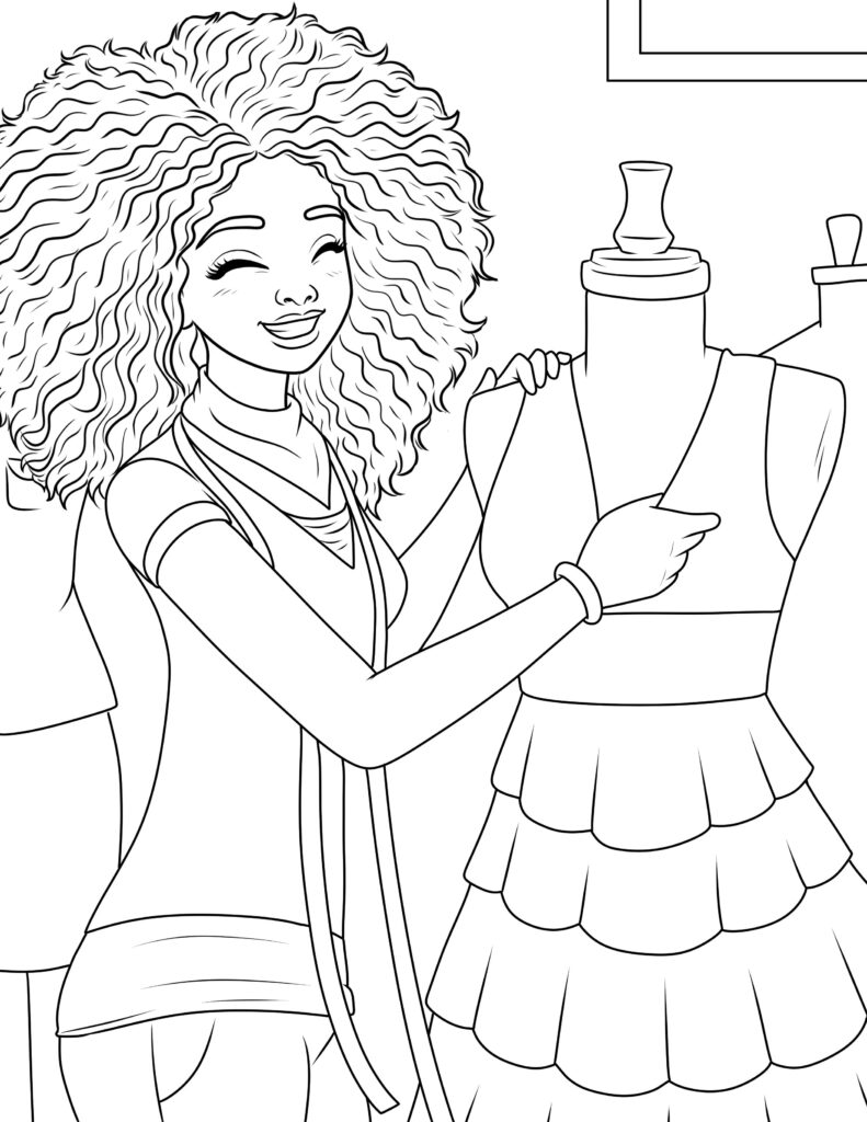 Free girl jobs Coloring Pages