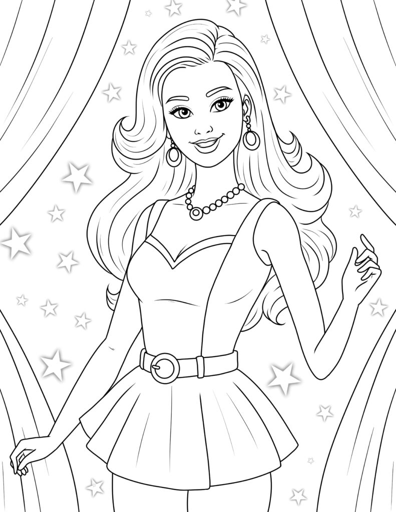 Free barbie Coloring Pages