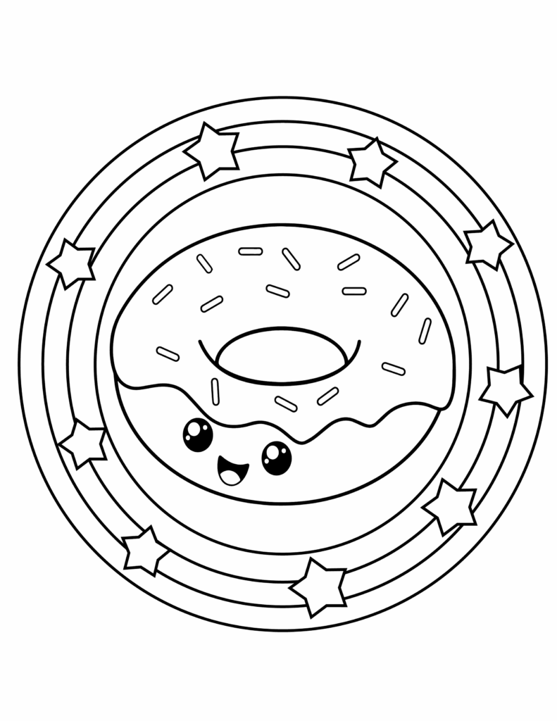 Free kawaii bakery Coloring Pages