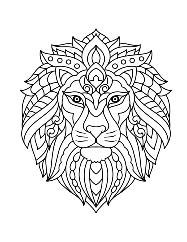 Free mandala animals Coloring Pages