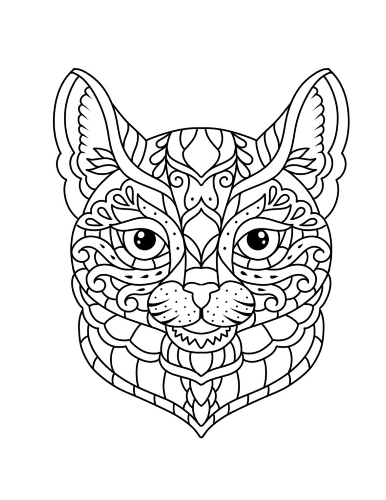 Free mandala animals Coloring Pages