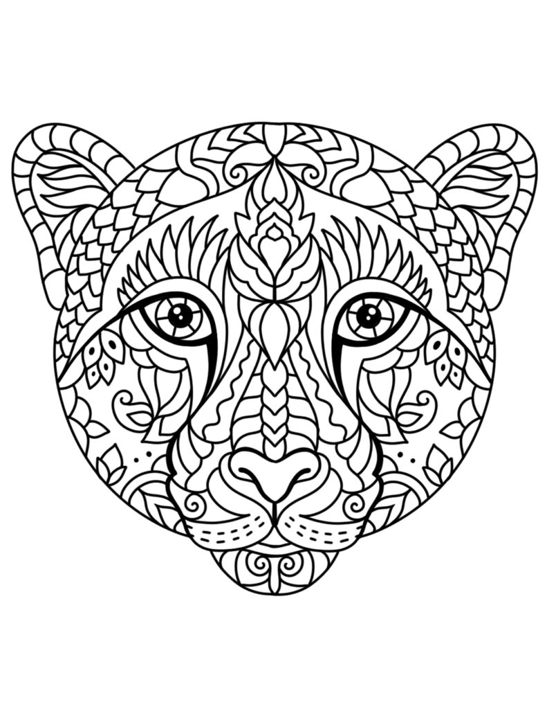 Free mandala animals Coloring Pages