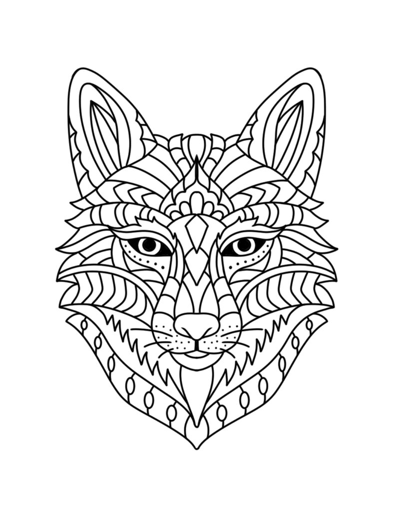 Free mandala animals Coloring Pages