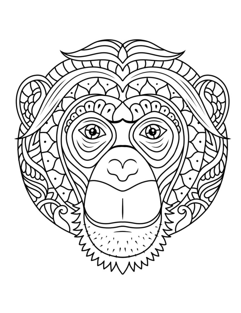 Free mandala animals Coloring Pages