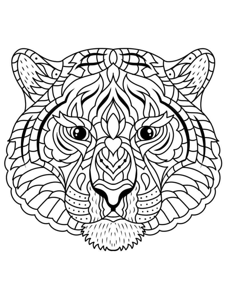 Free mandala animals Coloring Pages