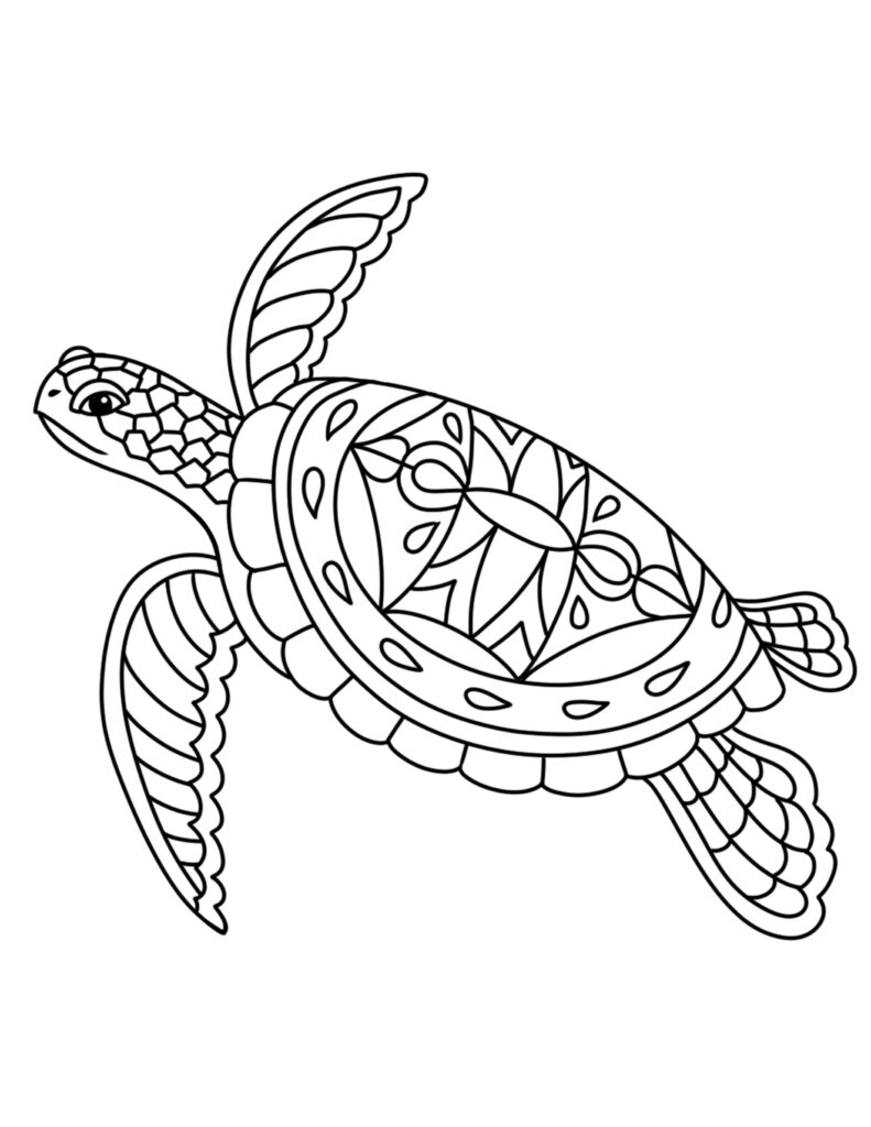 Free mandala animals Coloring Pages