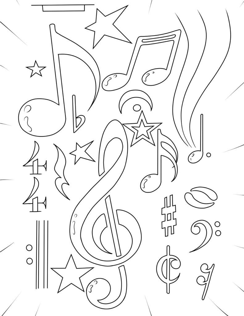 Free music Coloring Pages