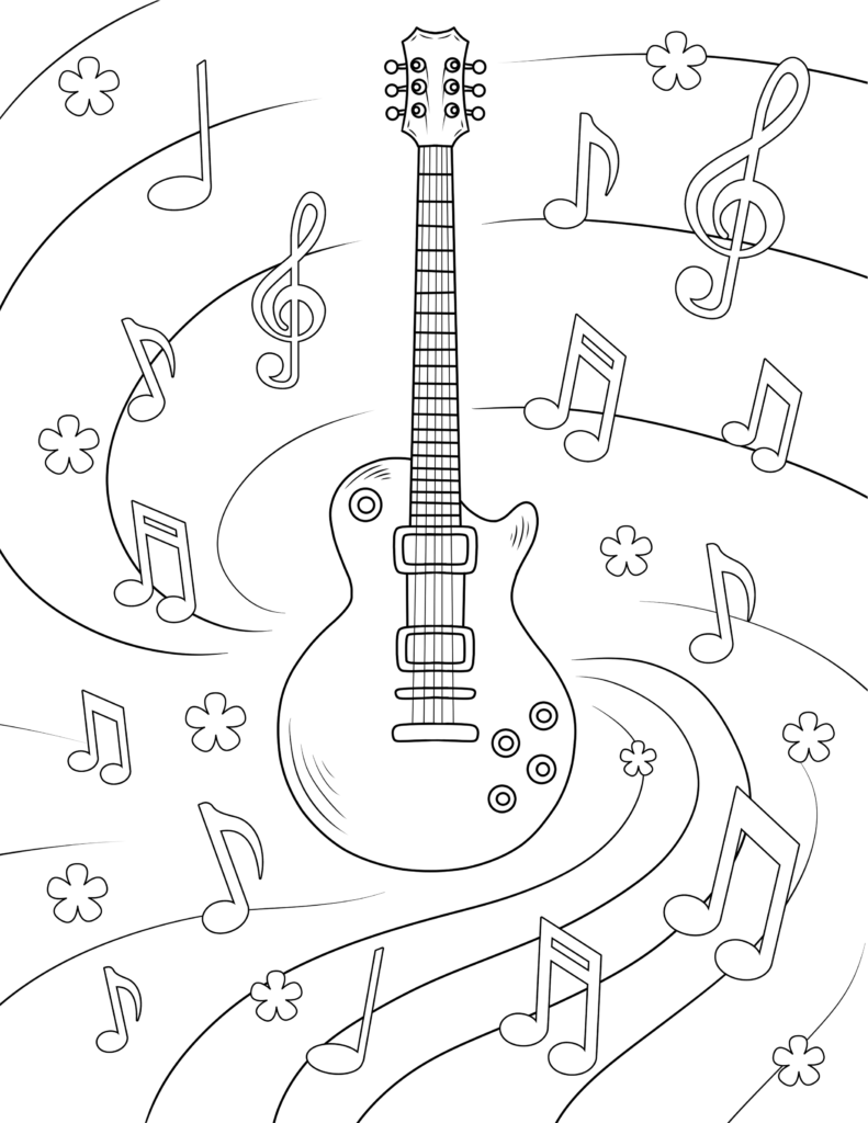 Free music Coloring Pages