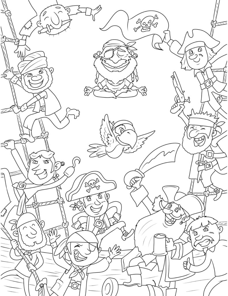 Free pirates Coloring Pages