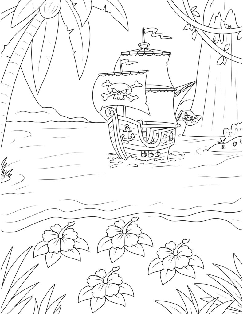 Free pirates Coloring Pages