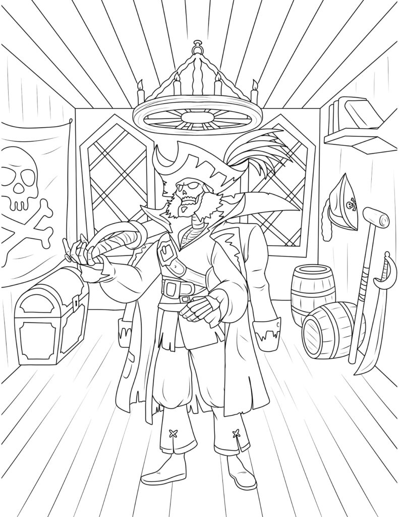Free pirates Coloring Pages