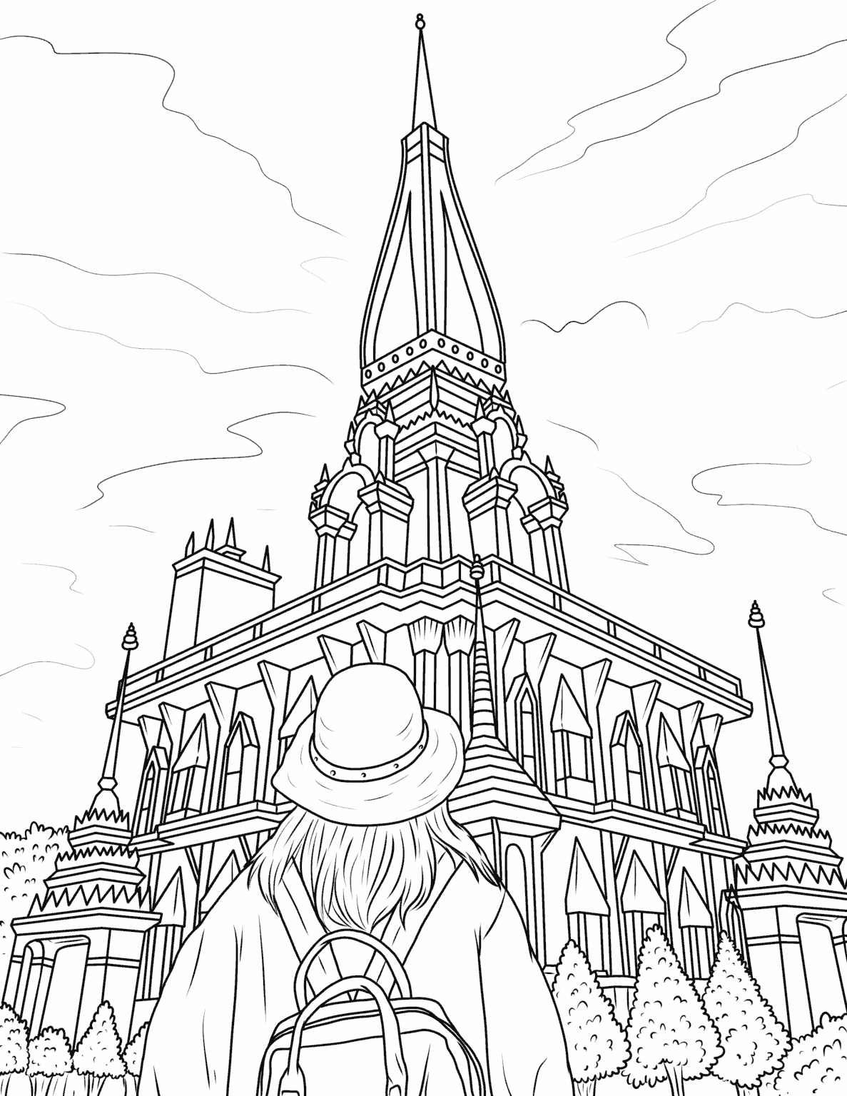 Free travel Coloring Pages