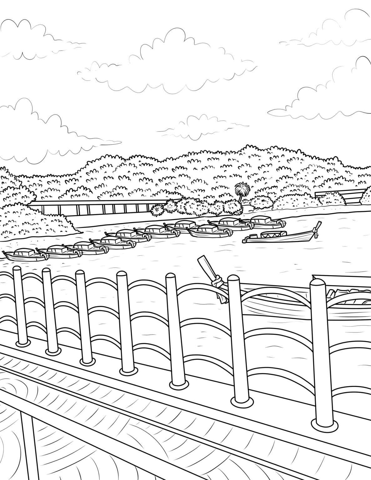 Free travel Coloring Pages