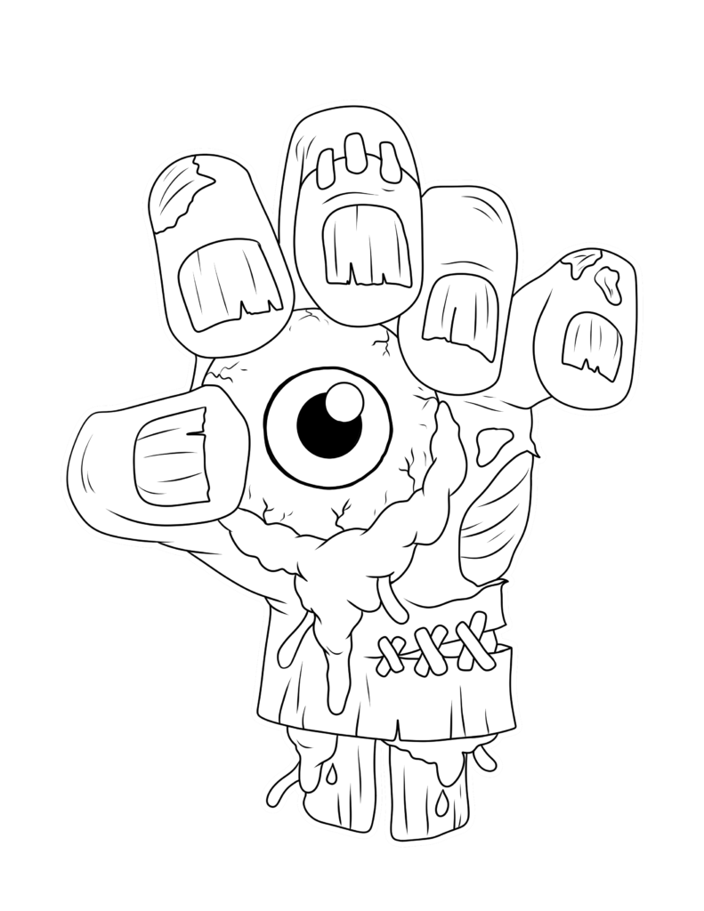 Free zombie Coloring Pages