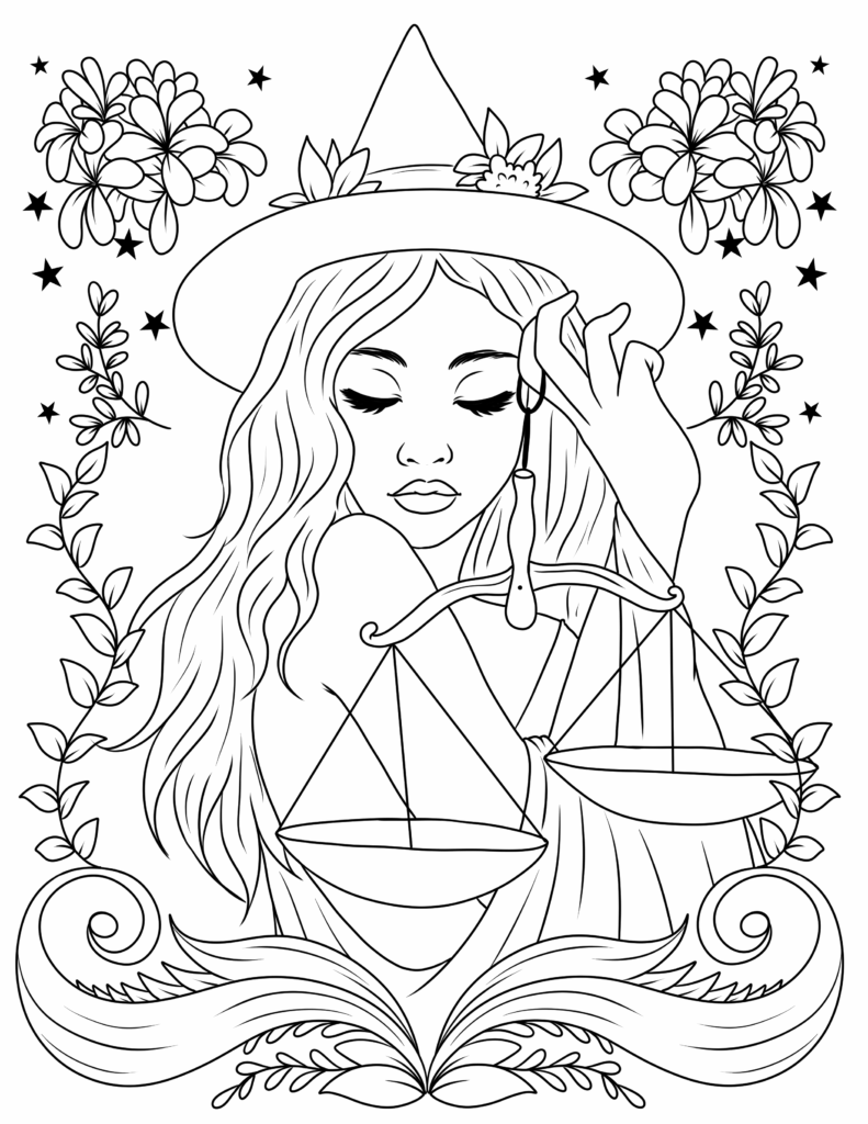 Free zodiac Coloring Pages
