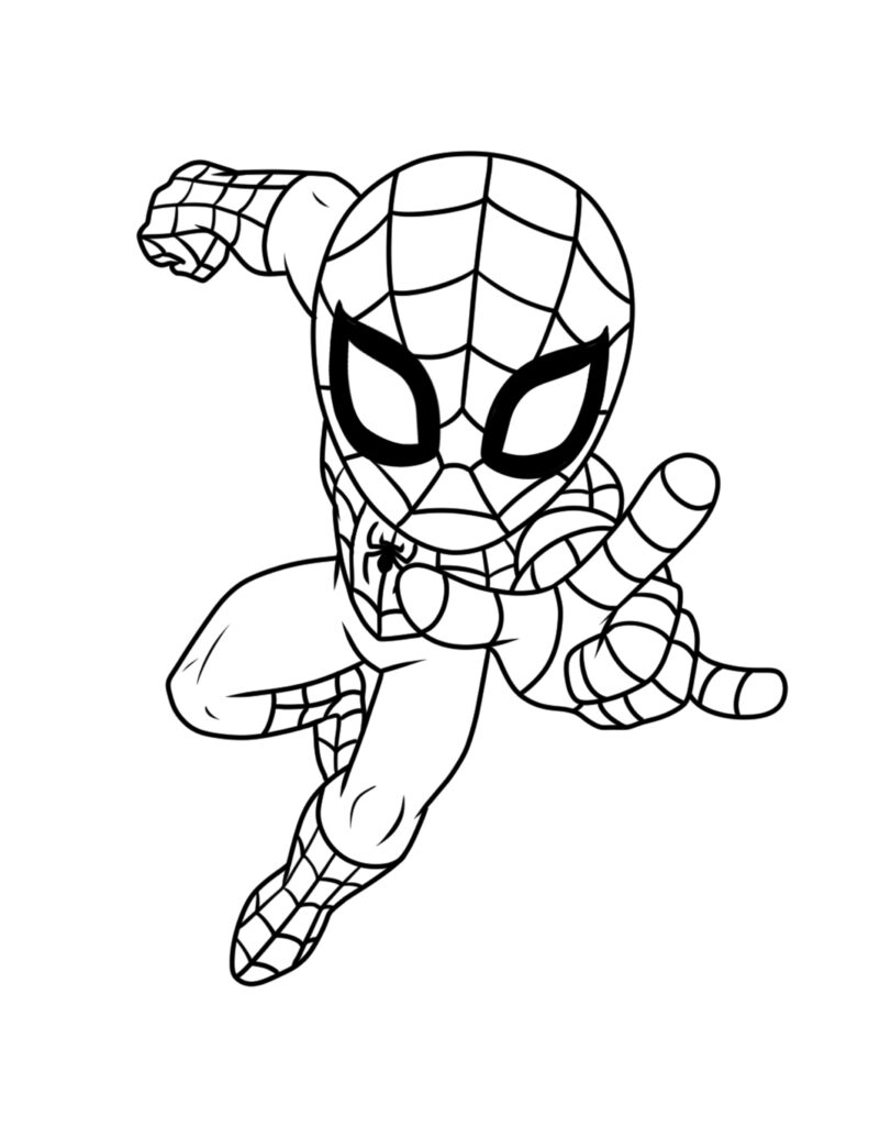 Free superhero Coloring Pages