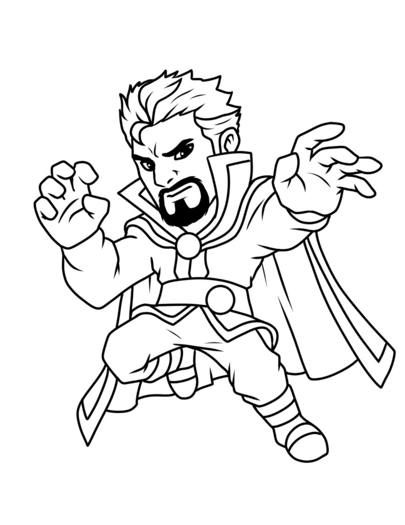Free superhero Coloring Pages