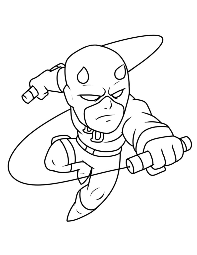 Free superhero Coloring Pages