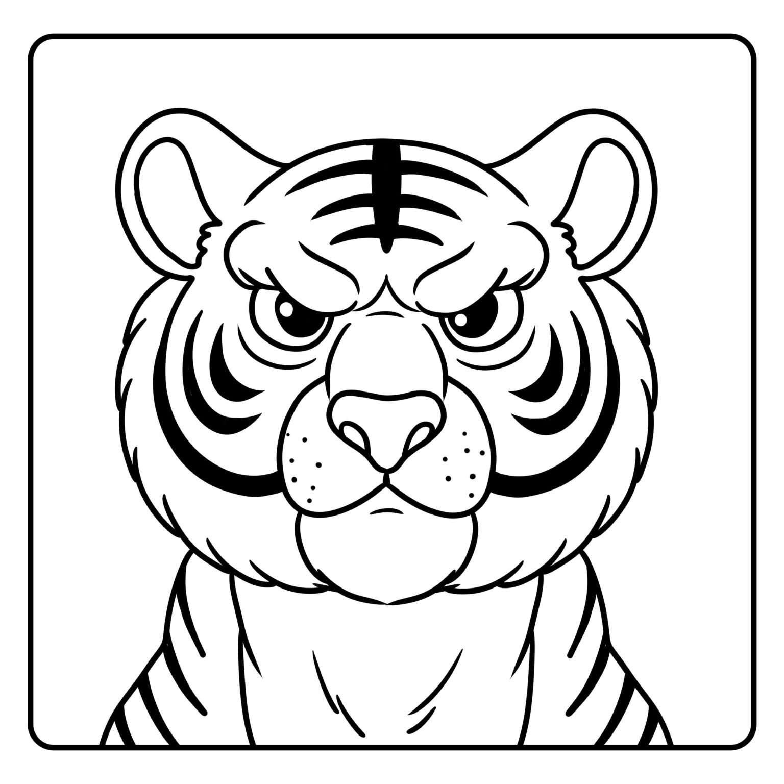 Free Bold and easy Coloring Pages