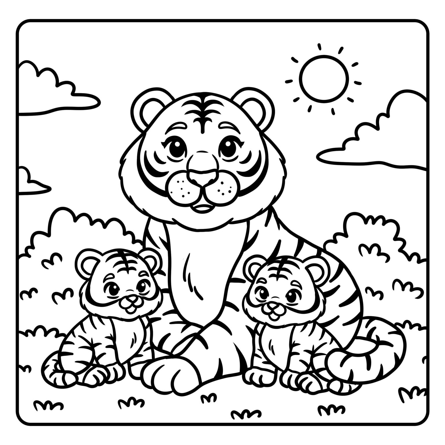 Free Bold and easy Coloring Pages