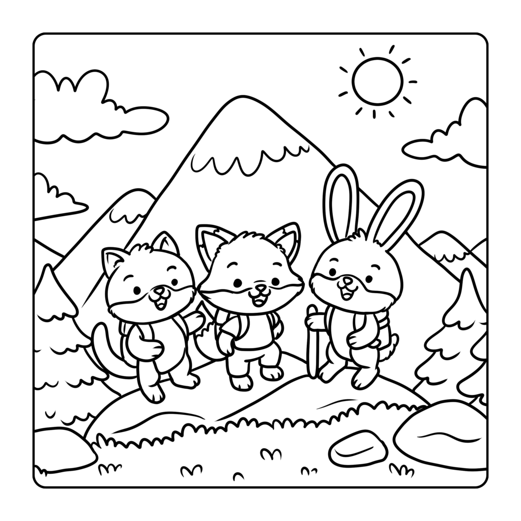 Cute Friends Coloring Pages
