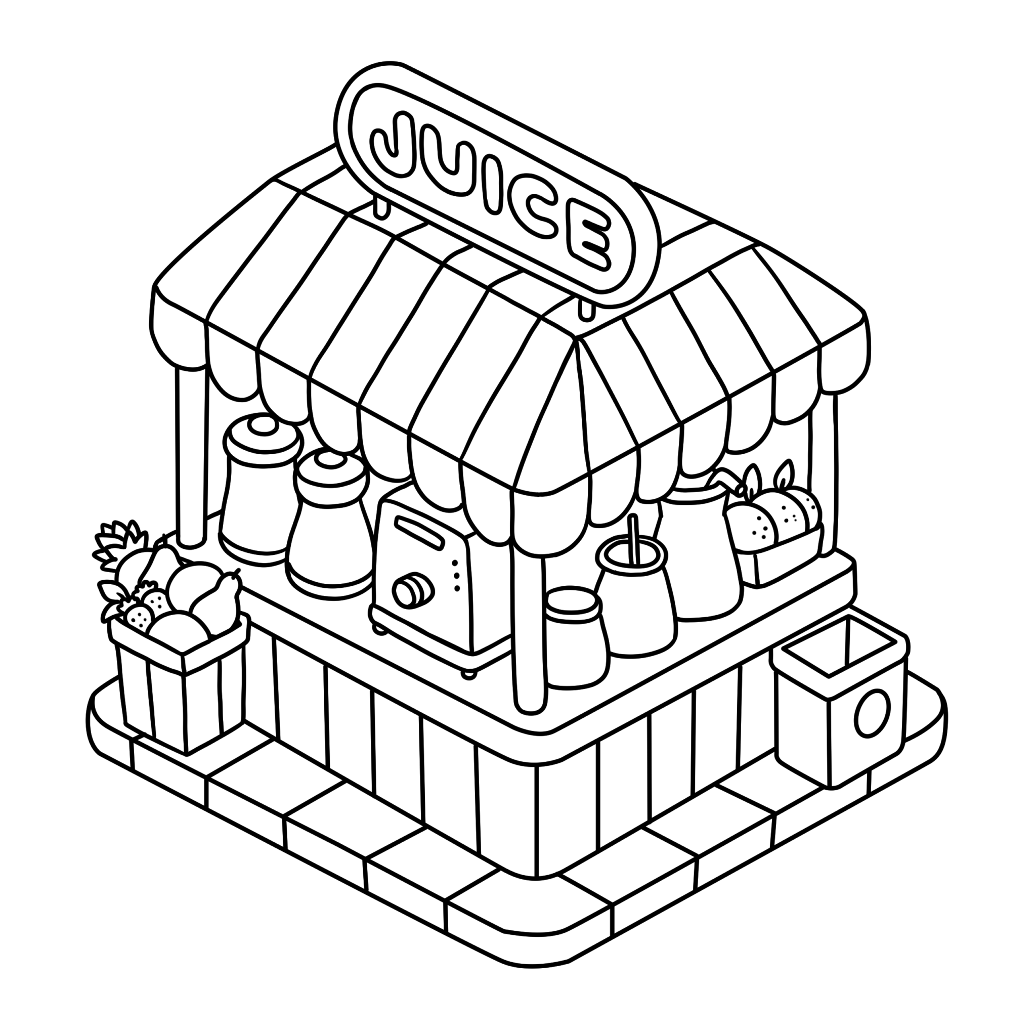 Cozy Corner Coloring Pages